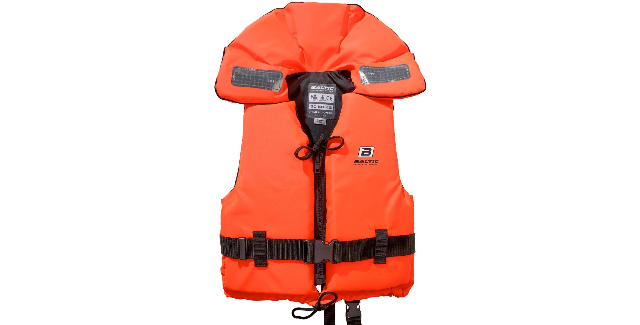 Baltic 1240 Childrens 15-30 kg Reflective Zipped Life Jacket SportsGB